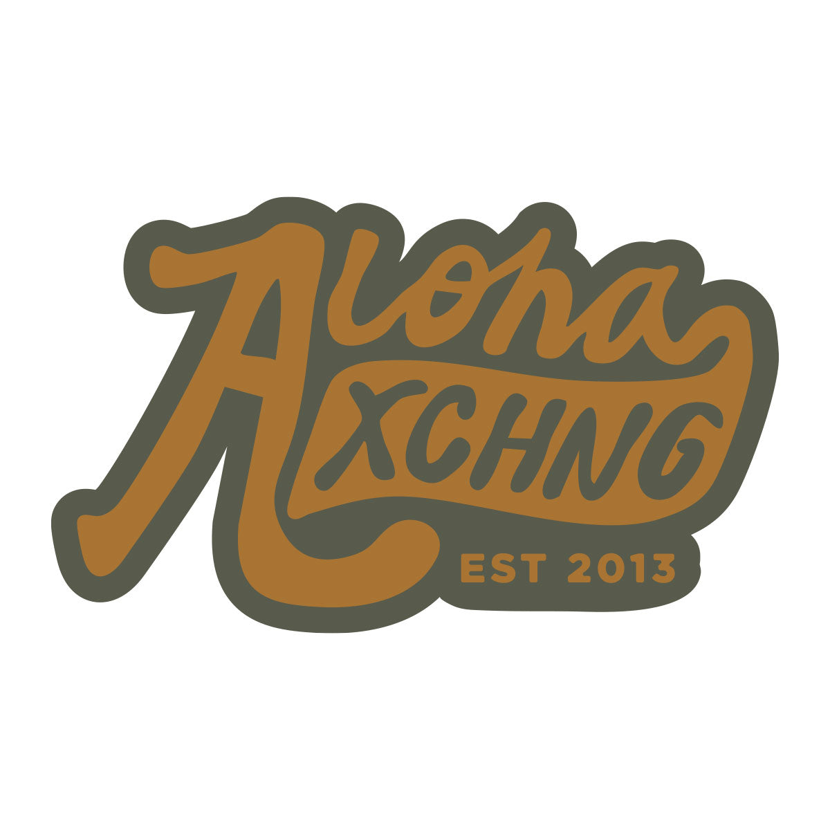 Old School Sticker – Aloha Exchange