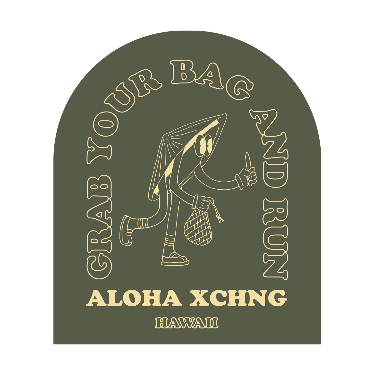 Opihi Man Sticker – Aloha Exchange