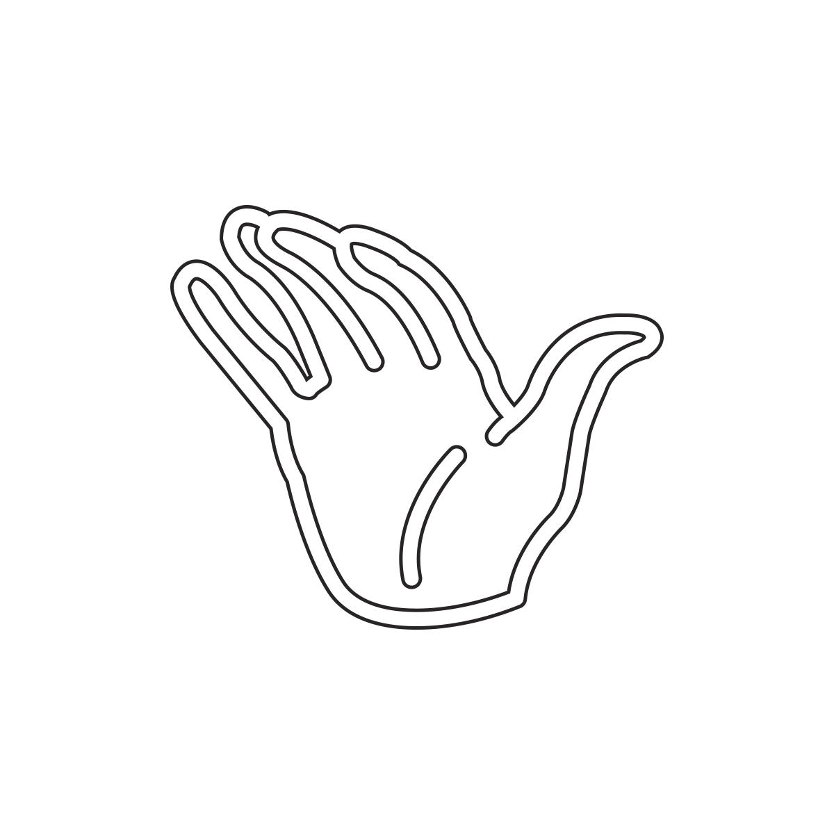 Loose Shaka Die Cut Sticker – Aloha Exchange