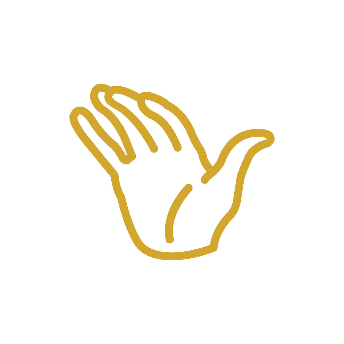 Loose Shaka Die Cut Sticker – Aloha Exchange